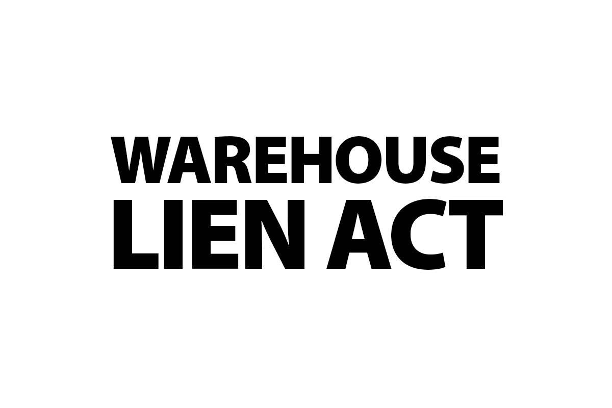 Warehouse Lien Act – Langford Storage Room Ltd. | Goldstream News Gazette